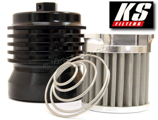 KS PERFORMANCE Oil Filter Black Type 2 | Motorcycle Parts | Wemoto UK