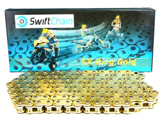 Swift Super Heavy Duty X-Ring Chain 530x94 Gold/Gold Supplied With ...