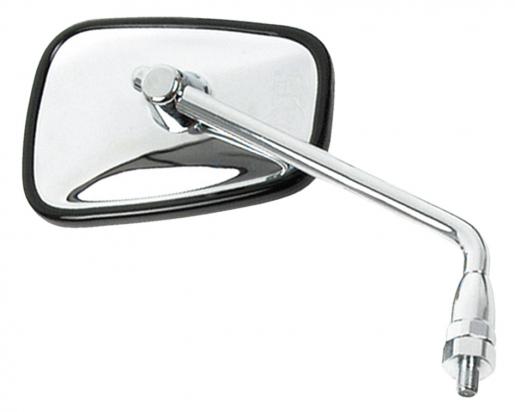 Mirror 10mm Chrome Rectangle Right Side Right Hand Thread As