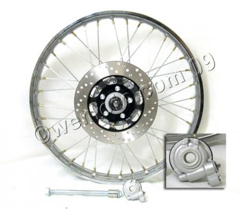 Front Wheel Honda CG125 04-08 Disc Brake | Motorcycle Parts | Wemoto UK